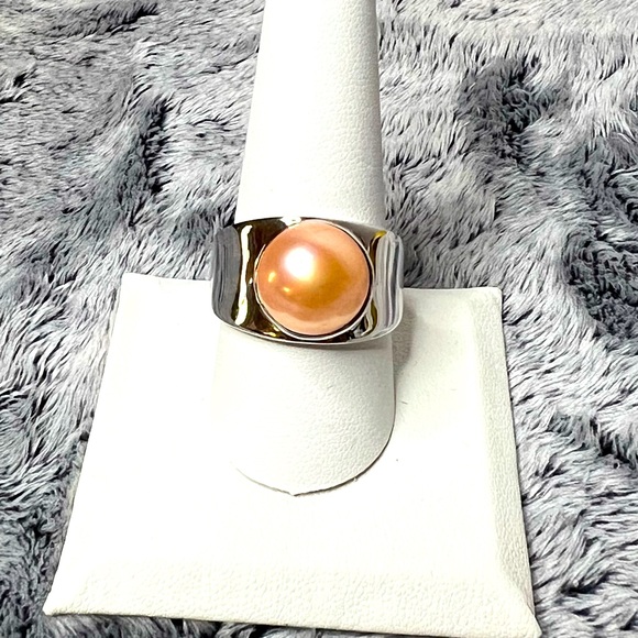 Honora | Jewelry | Sterling Silver Honora Pink Pearl Ring Size | Poshmark